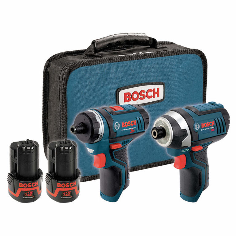 Bosch CLPK22-120 Power Tools Combo Kit, 12-Volt 2-Tool Cordless Drill ...